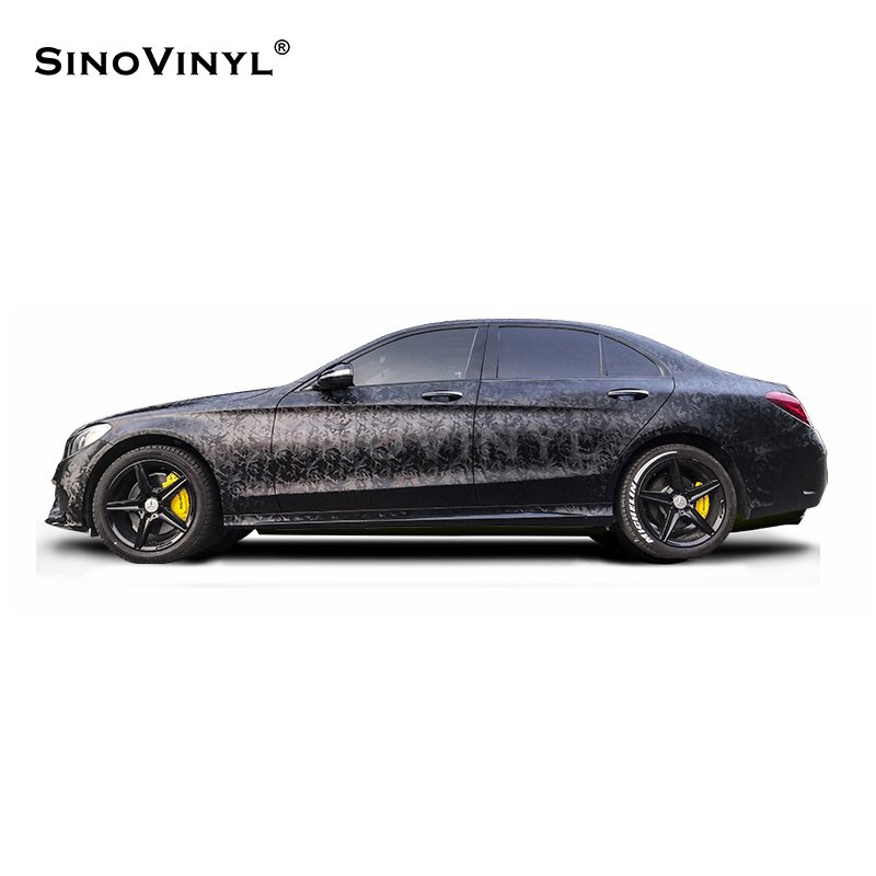 Factory Price Ghost Shadow Black 3D Vinyl Car Wrap Vehicle Multi Custom ...